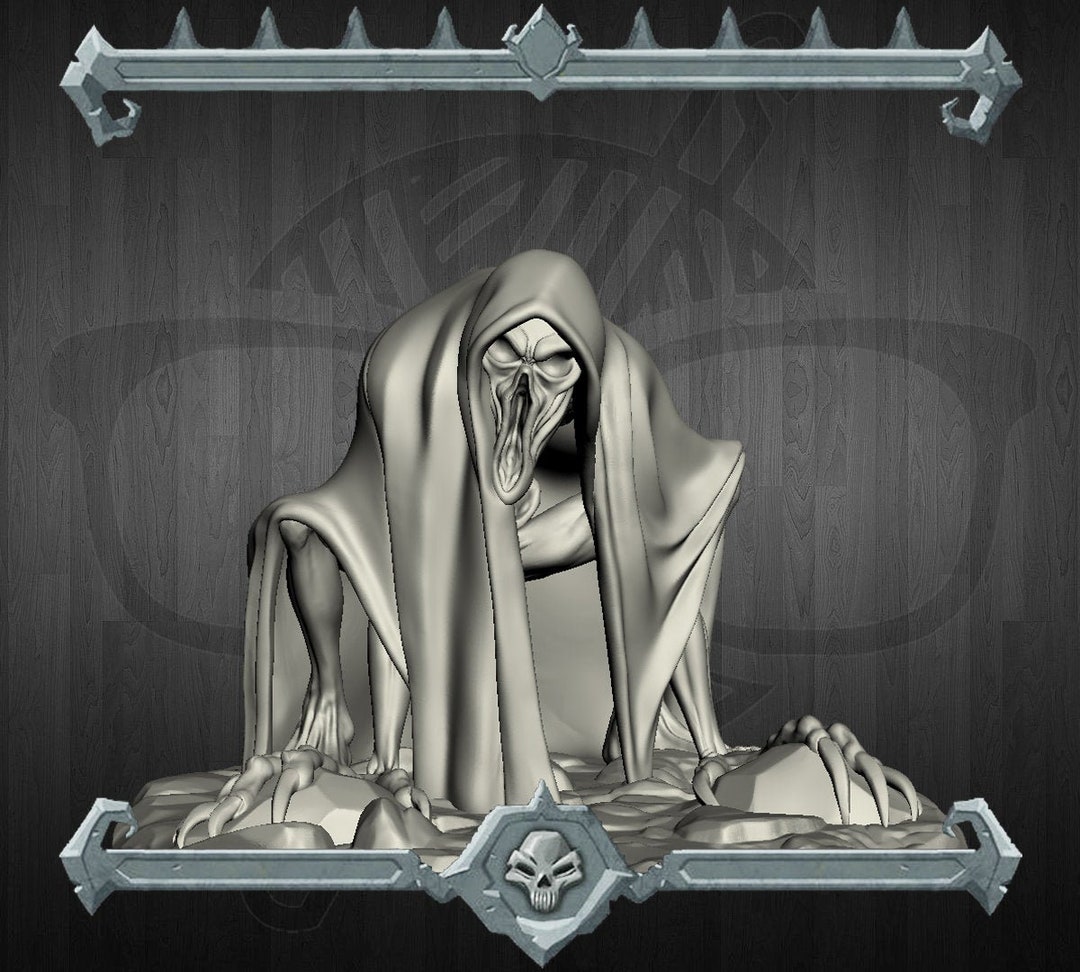 Wailclaw the Shrouded Bodak Death Gazer Undead Miniature for Tabletop ...