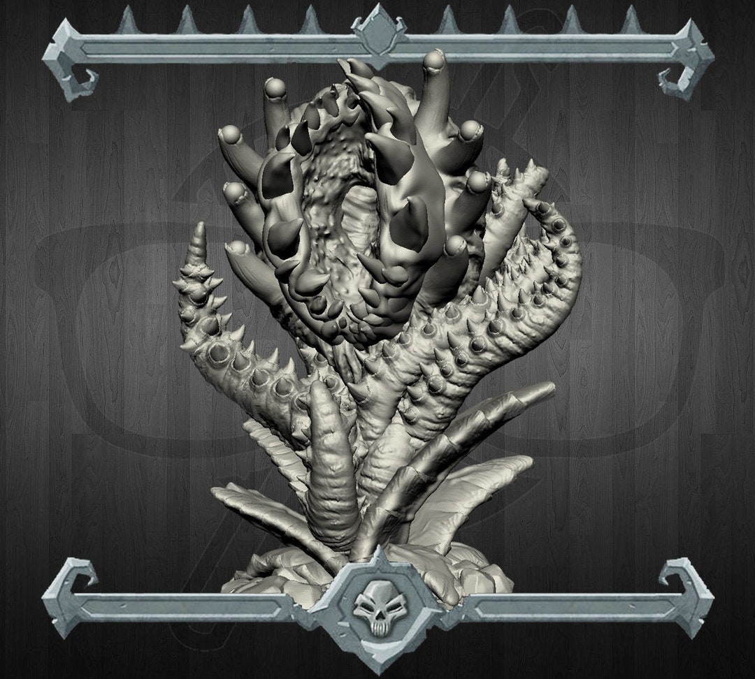 Snarebloom Mantrap Corrupted Fly Plant Miniature for Tabletop Games ...