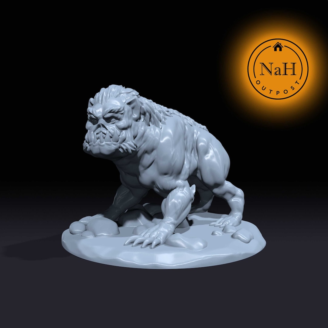 Cinderbreath | Yeth Hound | Xeth Beast | Miniature for Tabletop Games ...