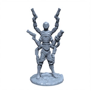 Ricochet, the Clockwork Deadeye | Six Armed Gunslinger Miniature for ...