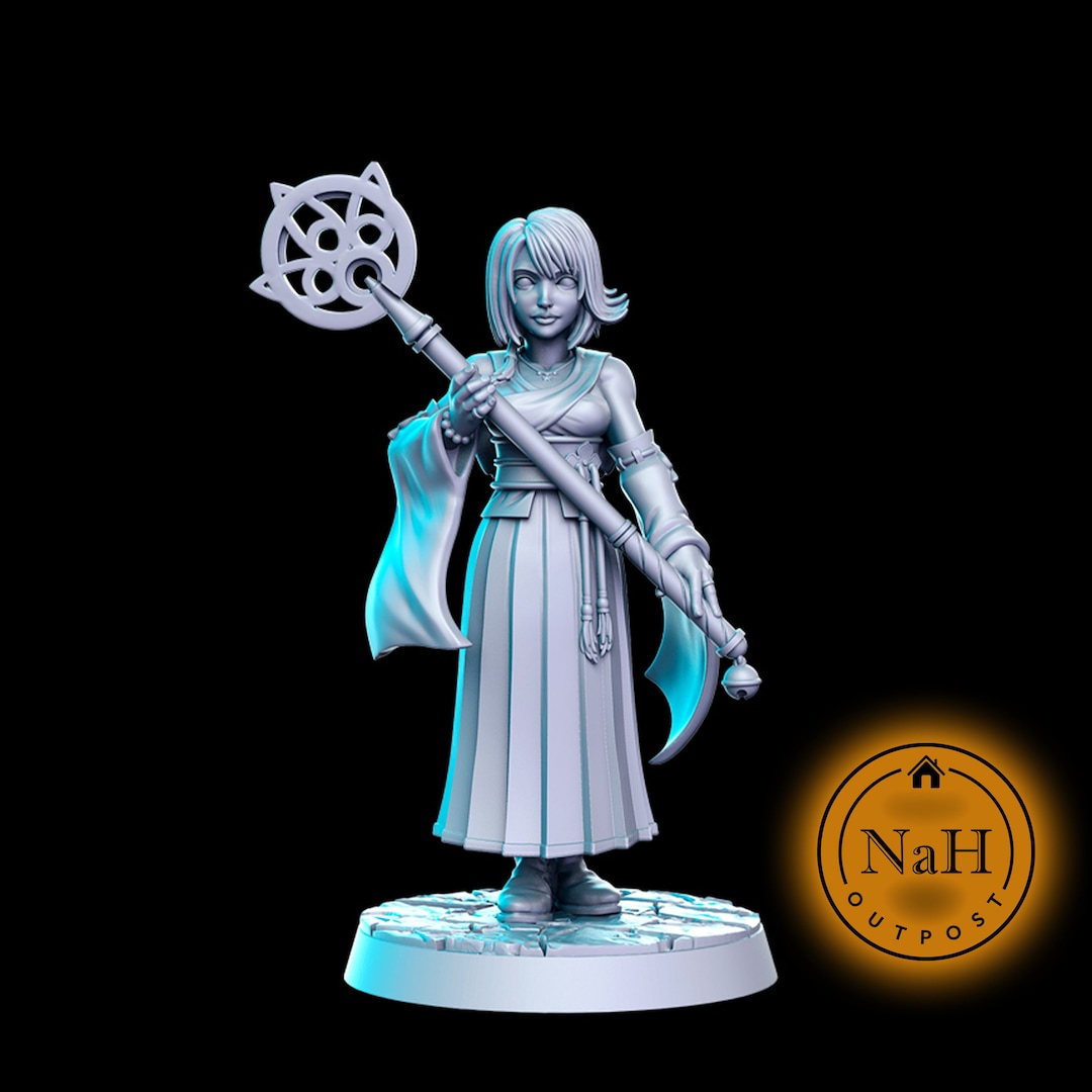 Lioona | Female Cleric | Sorcerer | Wizard Miniature for Tabletop Games ...