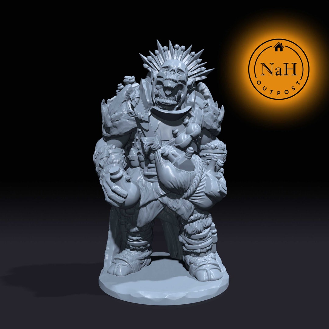 Grimbrew, the Orc Apothecary | Orc Alchemist Miniature for Tabletop ...
