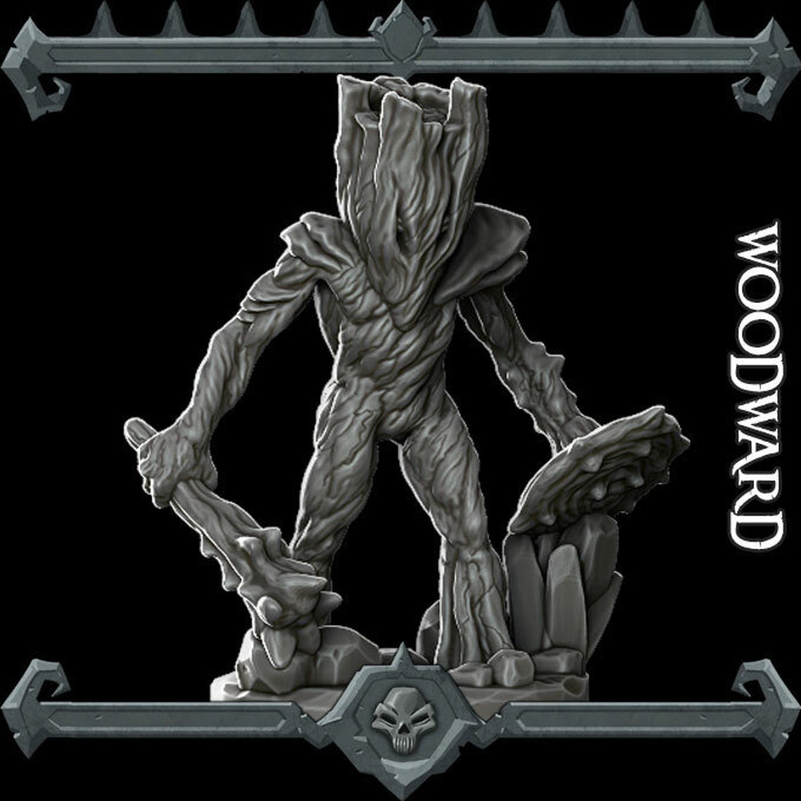 Wood Woad Wood Ward Miniature for Tabletop Games Like D&D - Etsy