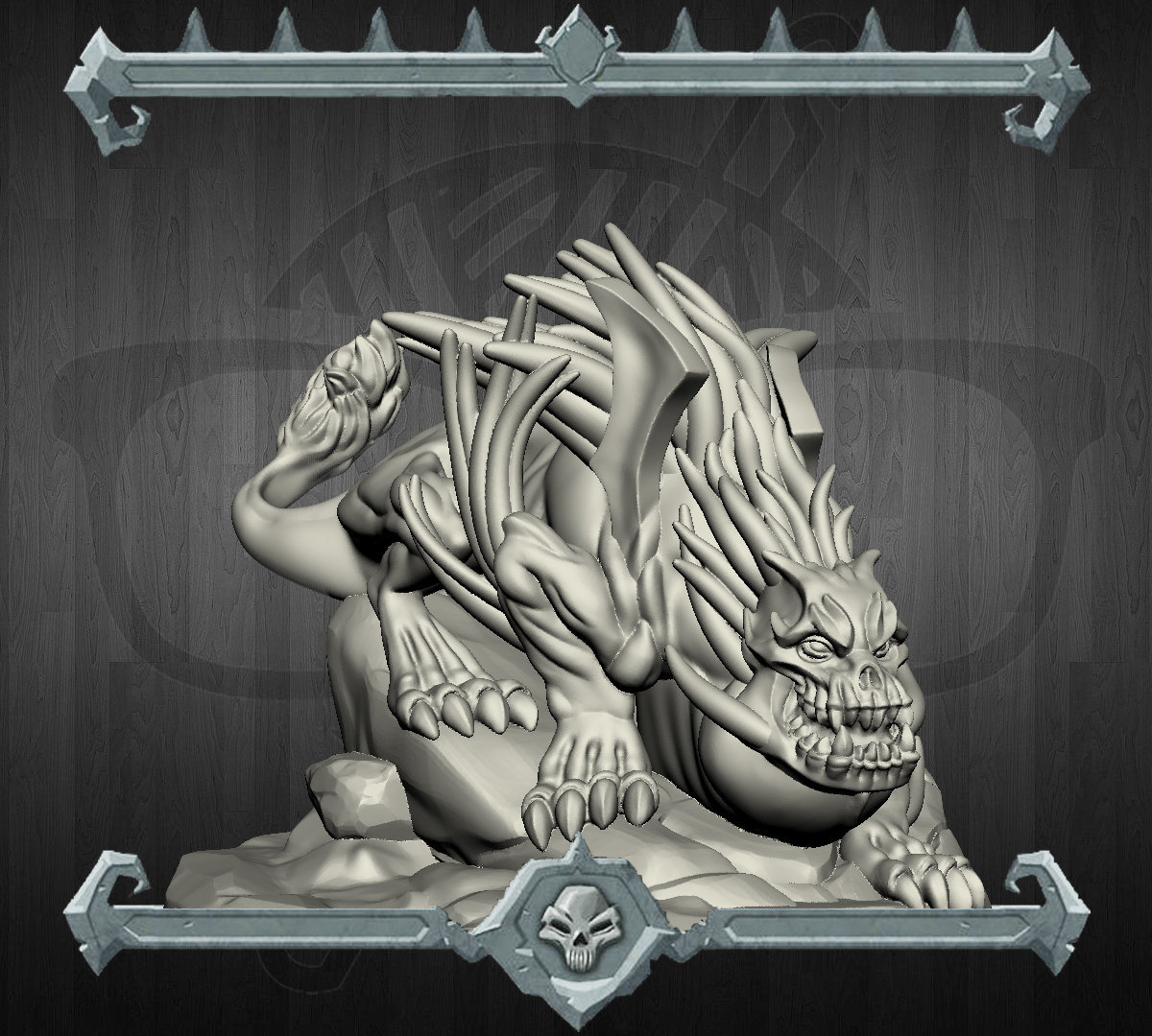 Howler Howl Hound miniature for Tabletop games like D&D or | Etsy