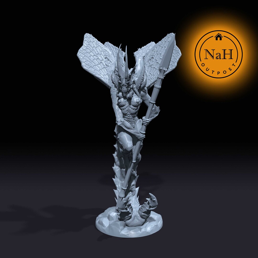 Skirix the Dune Matriarch | Desert Swarm Queen | Miniature for Tabletop ...
