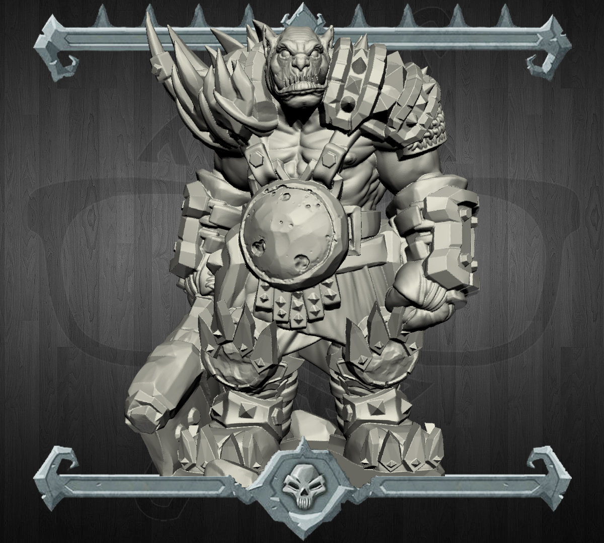 Orc Guard Created by Rocket Pig Games High Strength Resin Orcish Guards ...