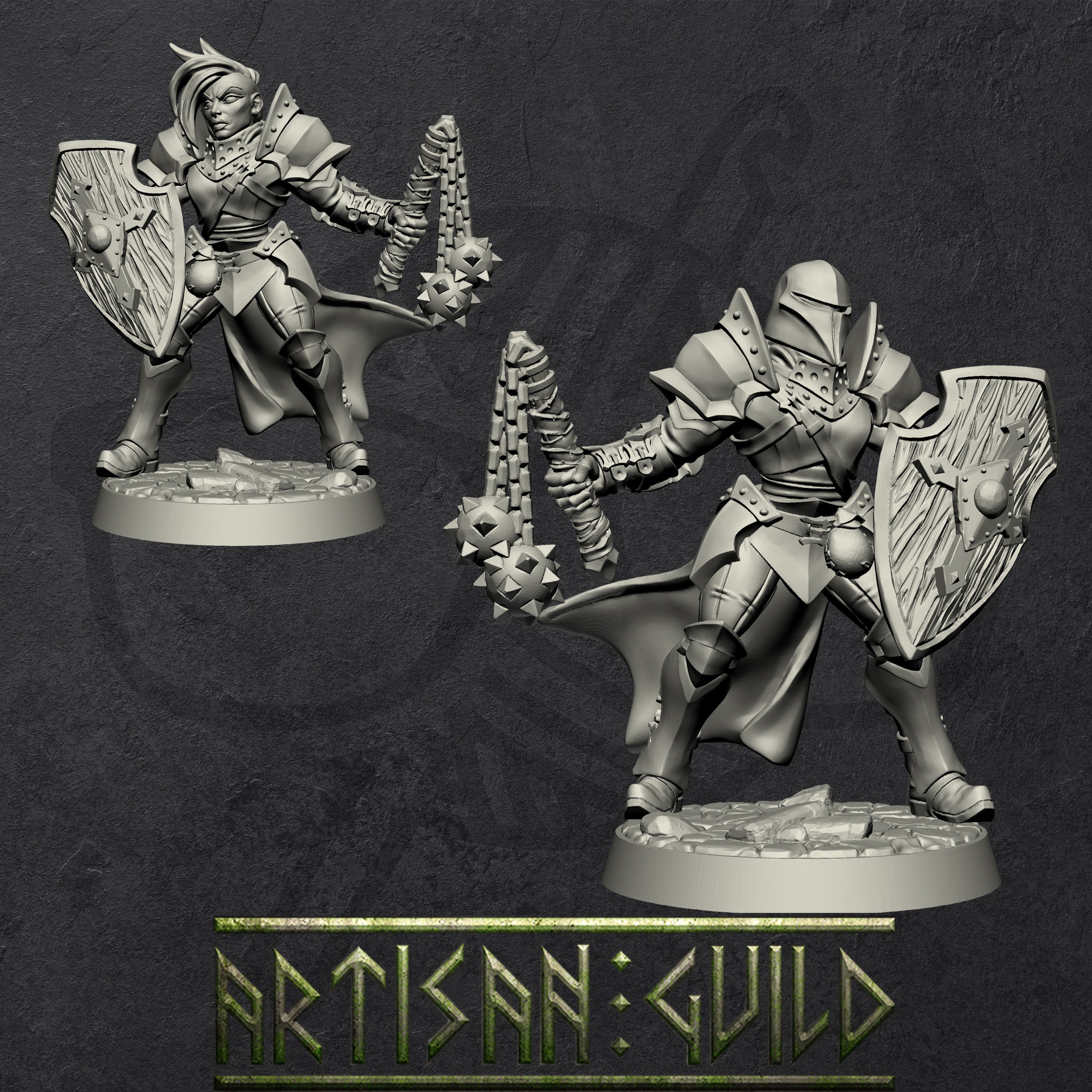 Human Fighters Guild | Modular Human Miniatures Miniature for Tabletop ...