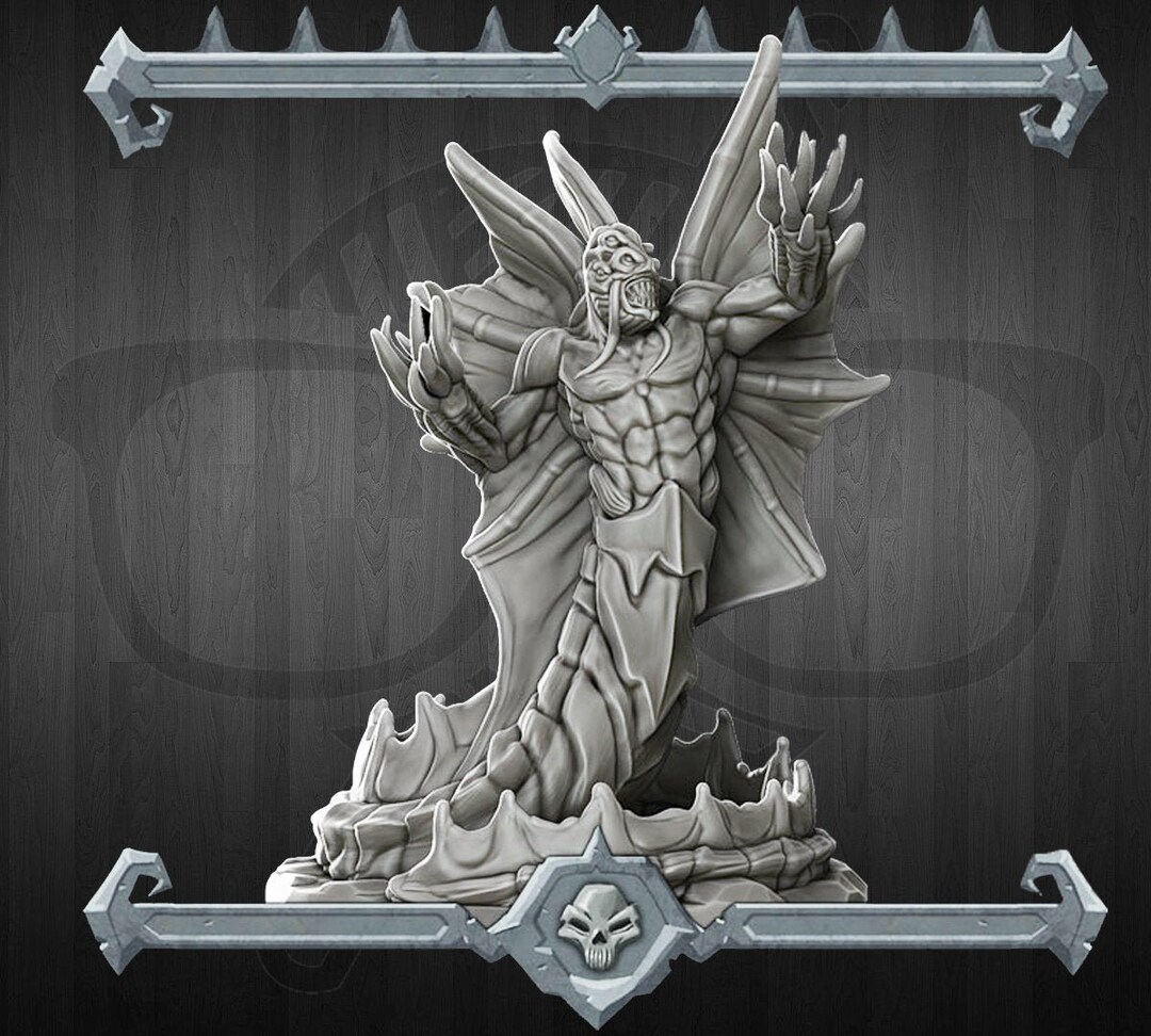 Serpenox, the Brine Bane Drowning Devil Sarglagon Drown Fiend Miniature ...