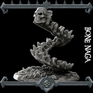 Necrophidius Bone Naga Miniature for Tabletop Games Like - Etsy