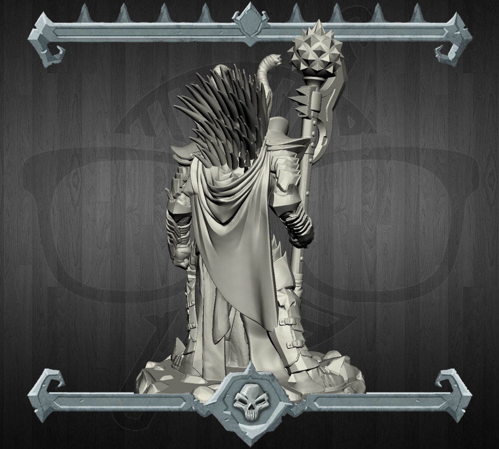 Kyuss Knight Necro Knight Miniature for Tabletop Games - Etsy