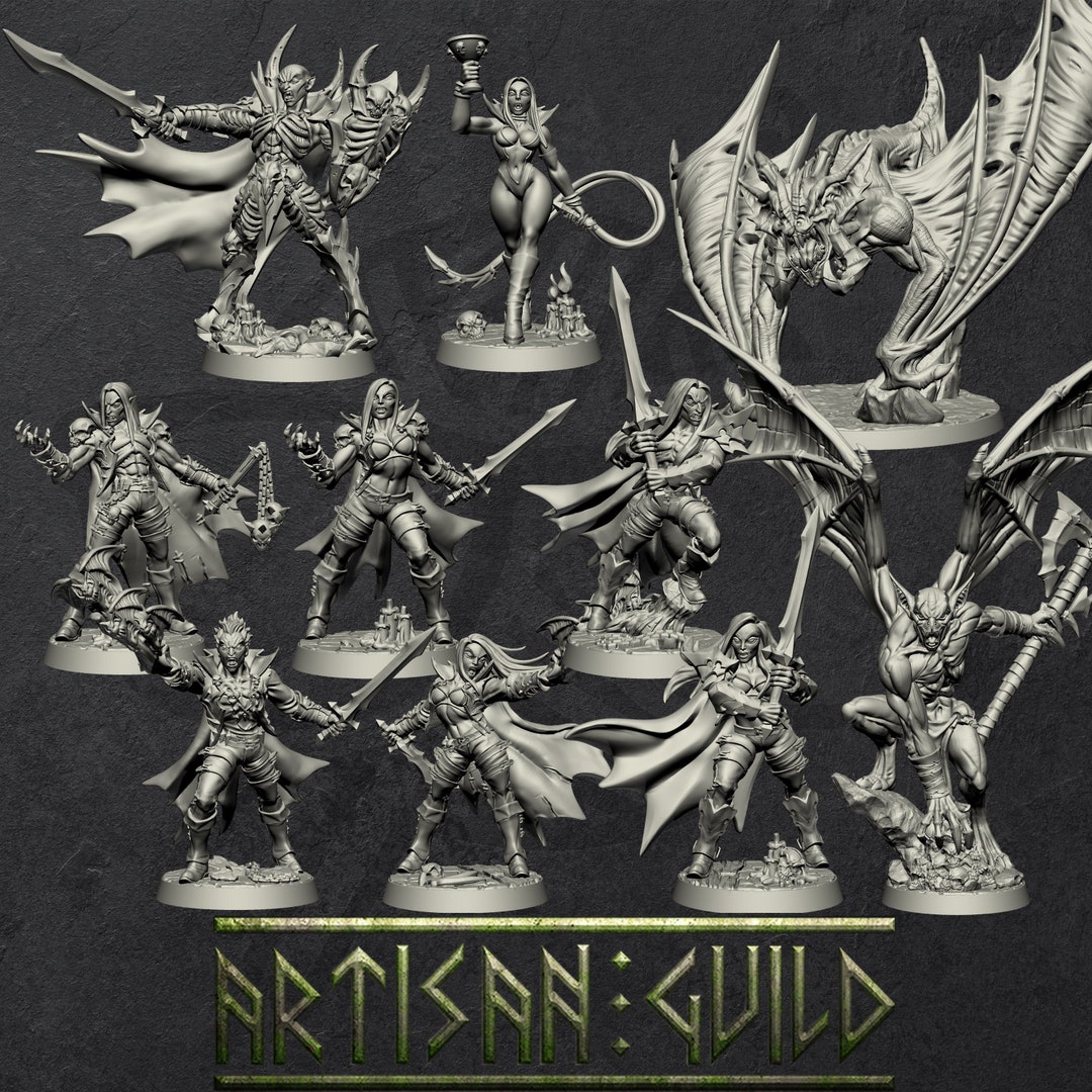 Soulless Vampire Set | Modular Vampire Miniatures Miniature for ...