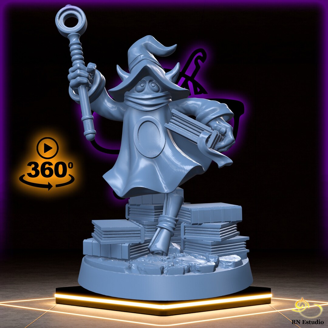 Trollo, Grimoire Hoarder Goblin Wizard Miniature for Tabletop Games ...