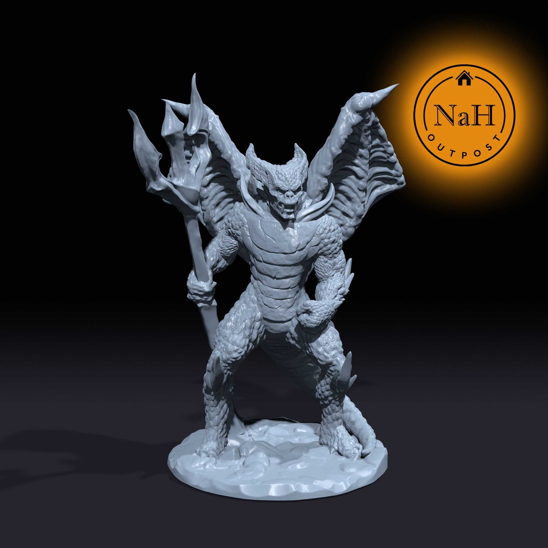 Cinderheart, the Flameborn Commander / Pit Devil / Pit Fiend Miniature ...