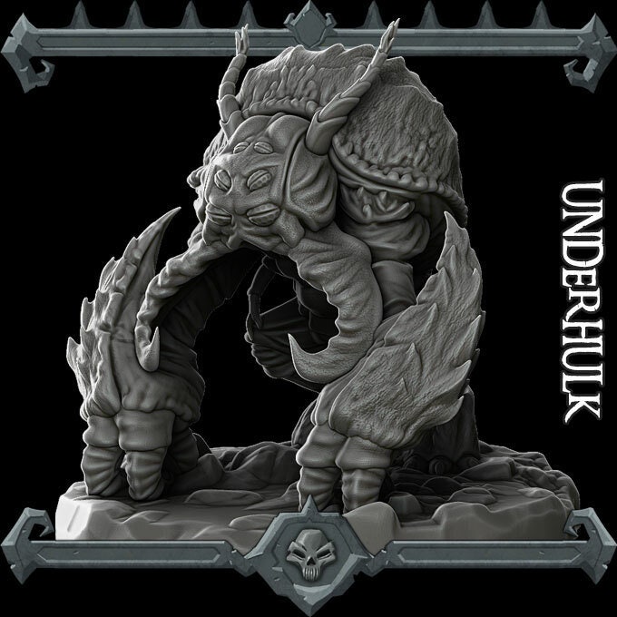 Umber Hulk Under Hulk Miniature for Tabletop Games Like - Etsy