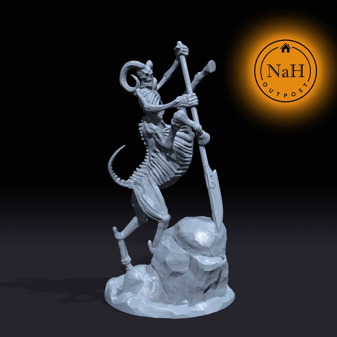 Bonehoof, the Undead Centaur | Skeletal Centaur Miniature for Tabletop ...