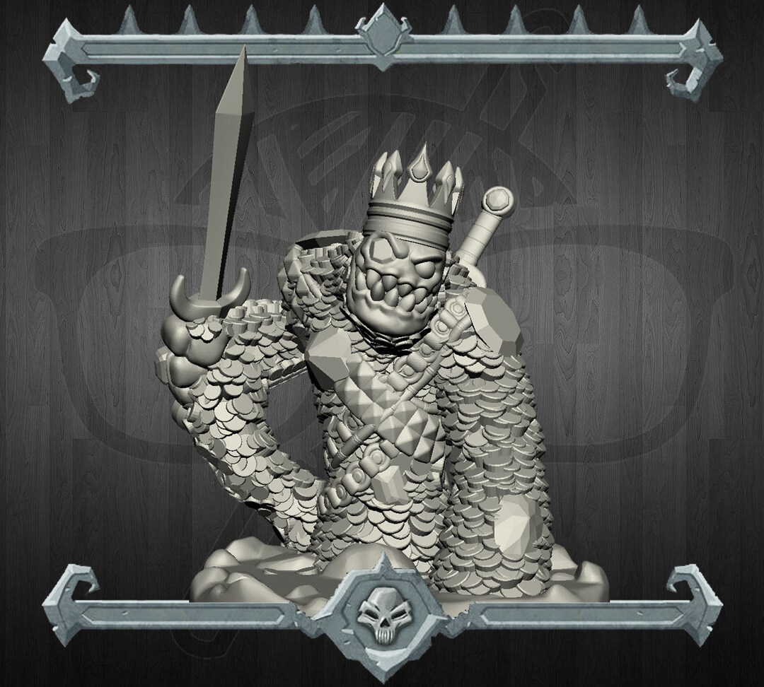 Opulence, Bejeweled Tyrant Treasure Golem Miniature for Tabletop Games ...