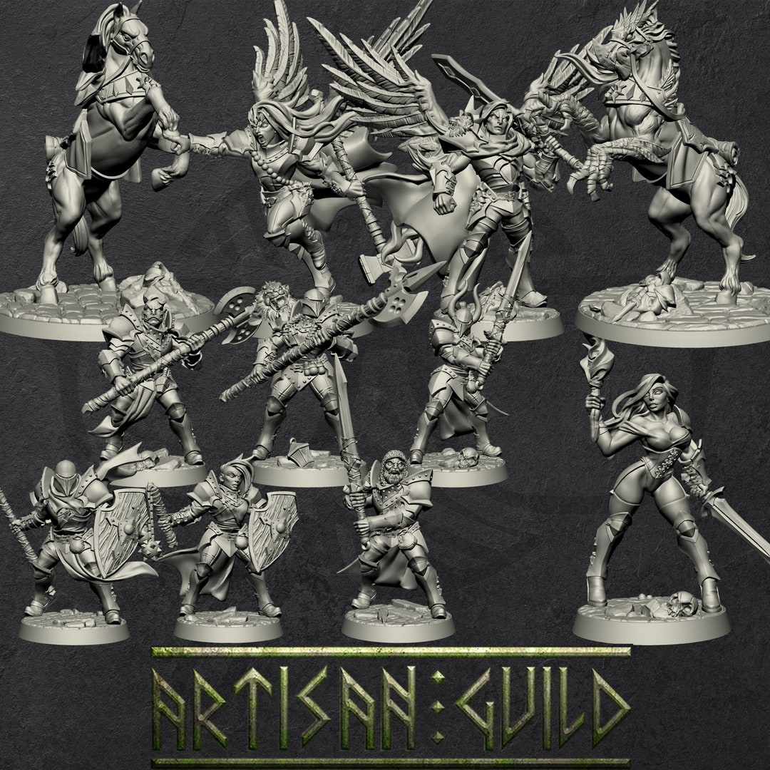 Fighters Guild Set | Human Miniatures Miniature for Tabletop Games Like ...