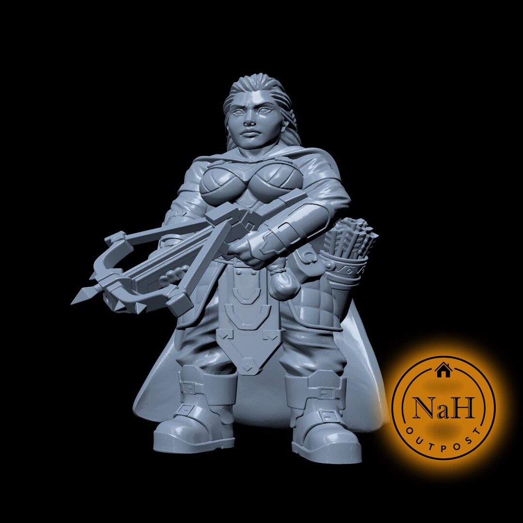 Kelda Truearrow Female Dwarf Ranger or Rogue Miniature for Tabletop ...
