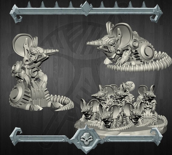 Battlebuilt Rat Clockwork Rats Miniature for Tabletop - Etsy