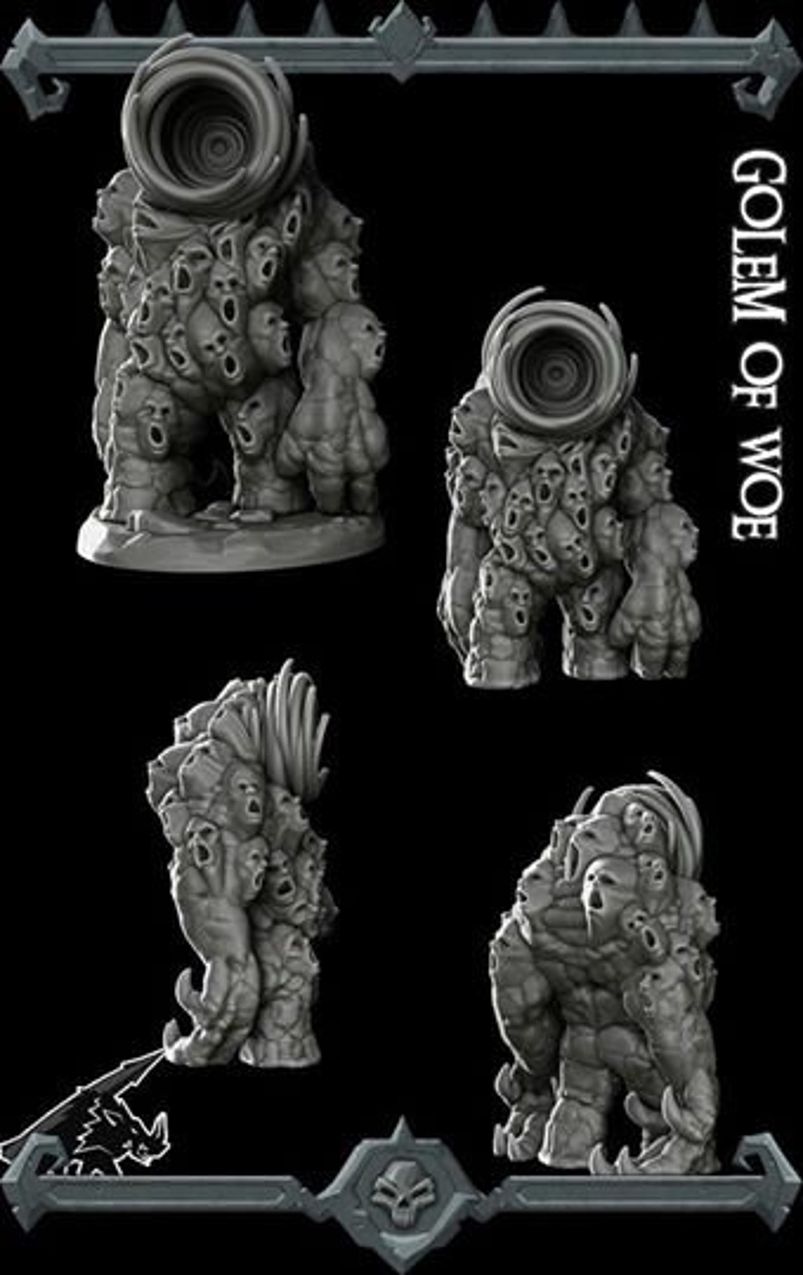 Golem Gloom Golem of Woe Miniature for Tabletop Games - Etsy UK