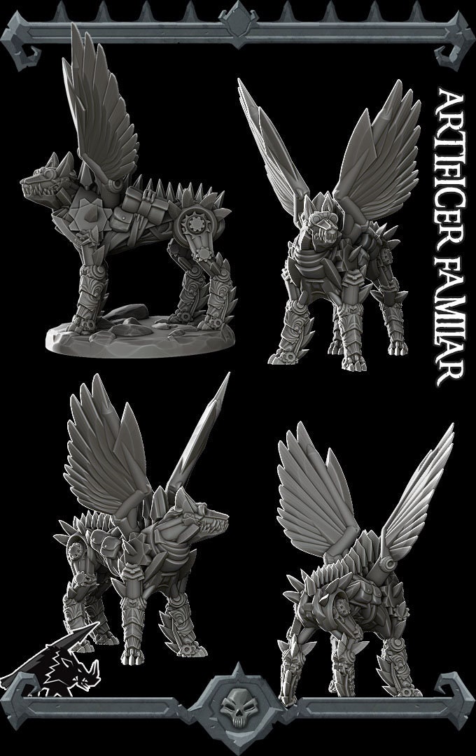 Iron Defender Artificer Familiar Miniature for Tabletop - Etsy