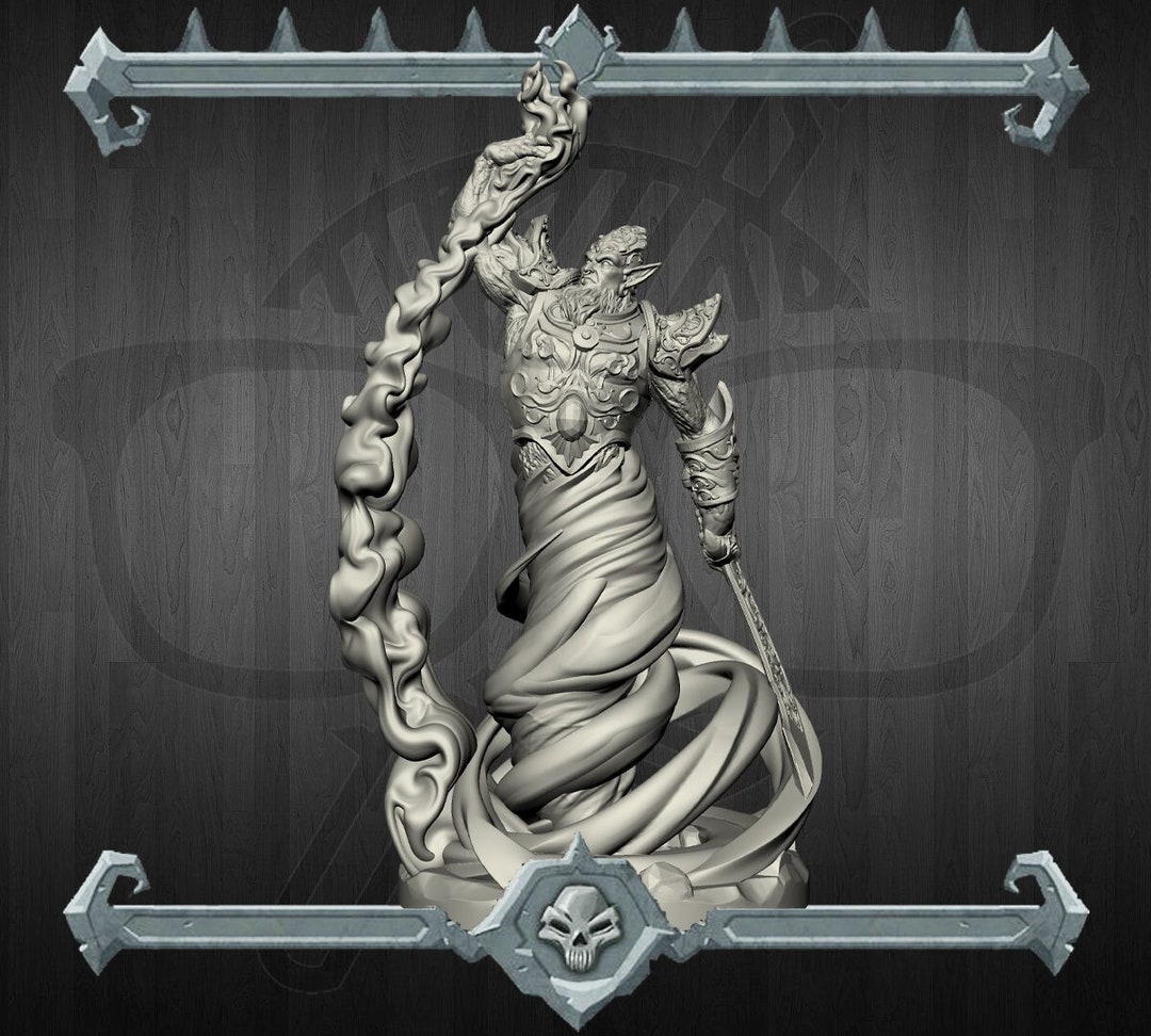 Battle Djinn Genie Djinni Miniature for Tabletop Games - Etsy