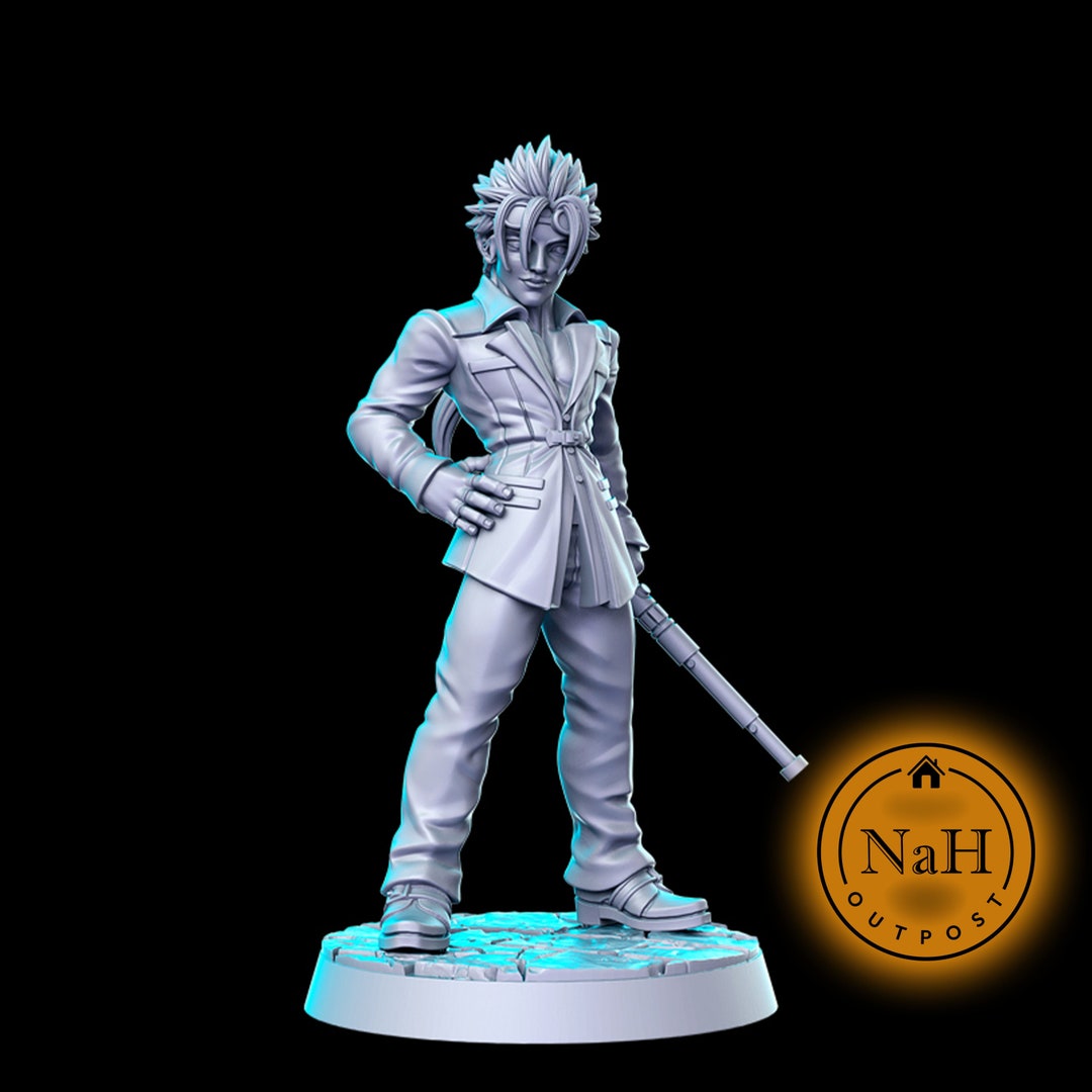 Terry | Baton Monk or Fighter Miniature for Tabletop Games Like D&D and ...