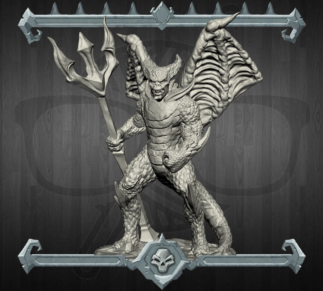 Cinderheart, the Flameborn Commander Pit Devil Pit Fiend Miniature for ...