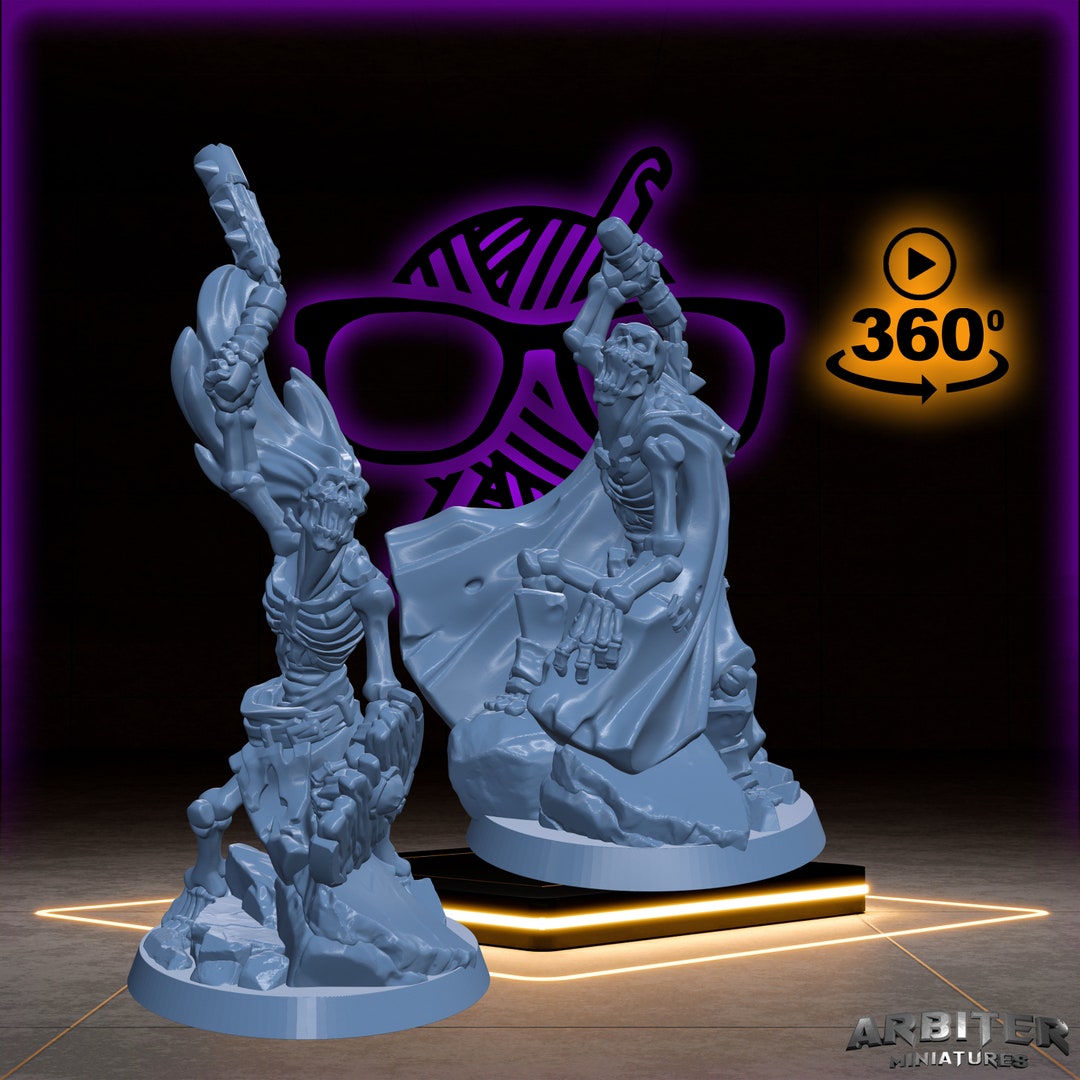 Skeleton Flailer | Arbiter Legion I | Undead Miniature for Tabletop ...