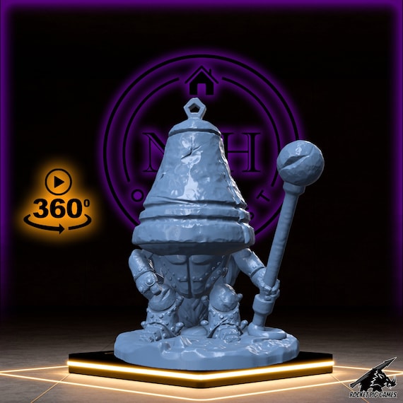 Bell Golem Bellboy Construct Miniature for Tabletop Games - Etsy