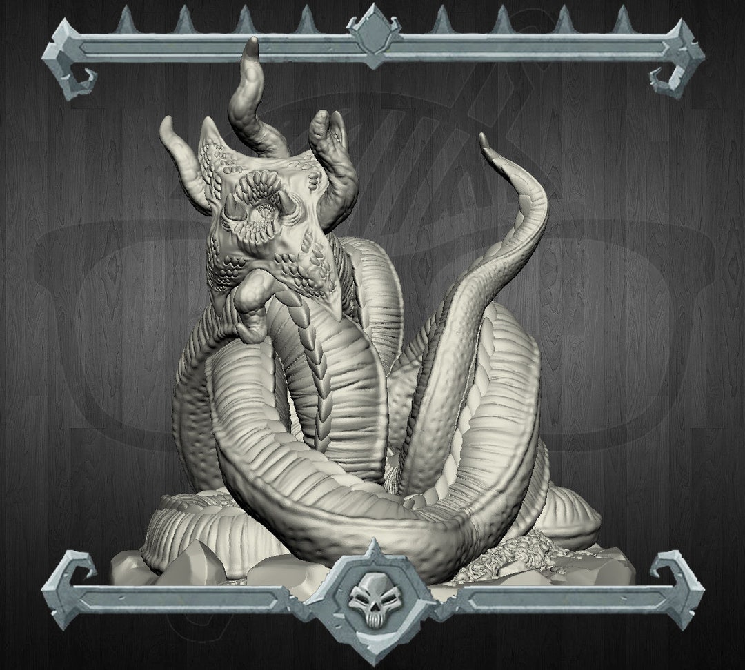 Mindflayer Worm Flay Worm Miniature for Tabletop Games Like D&D and War ...