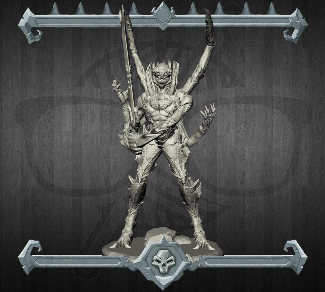 Arachnid Prince Spider God Miniature for Tabletop Games Like D&D and ...