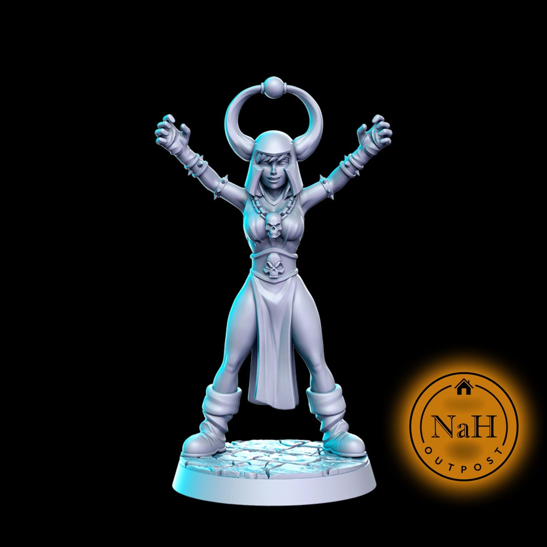 Morgana Blackthorn | Sorcerer | Warlock or Wizard Miniature for ...