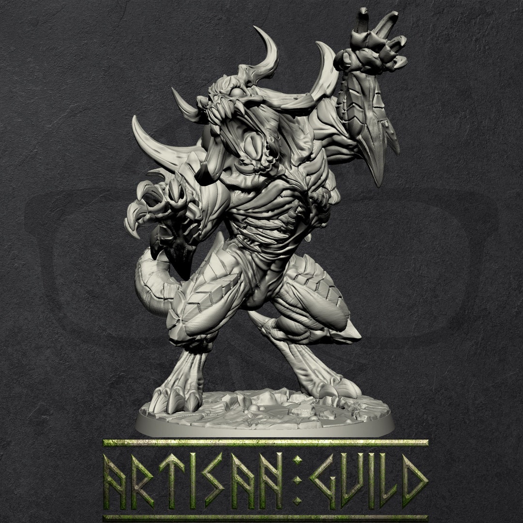 Rourazaak the Infernal Abyss Demon Mount Diablo Miniature - Etsy