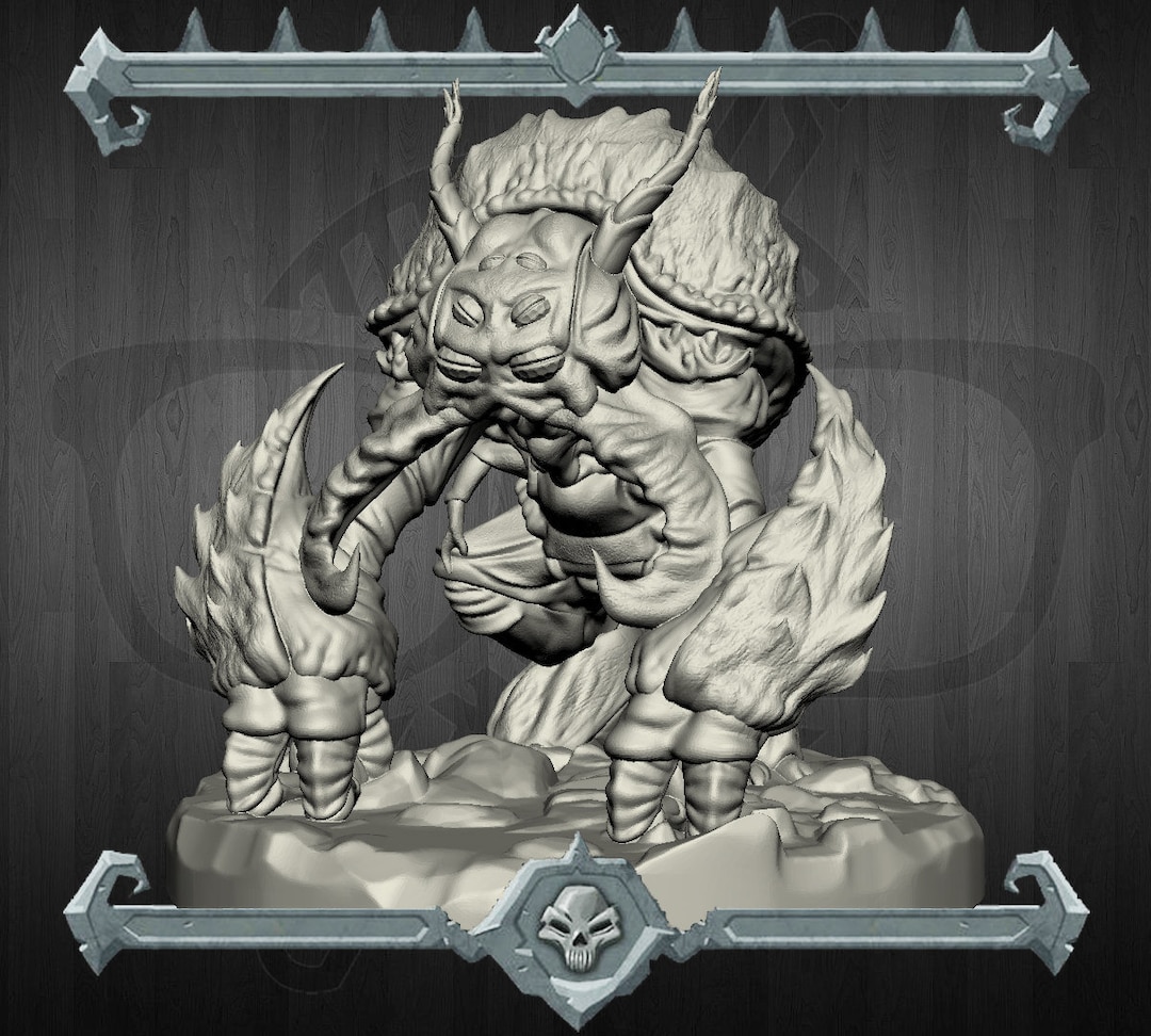 Umber Hulk Under Hulk Miniature for Tabletop Games Like D&D and War ...