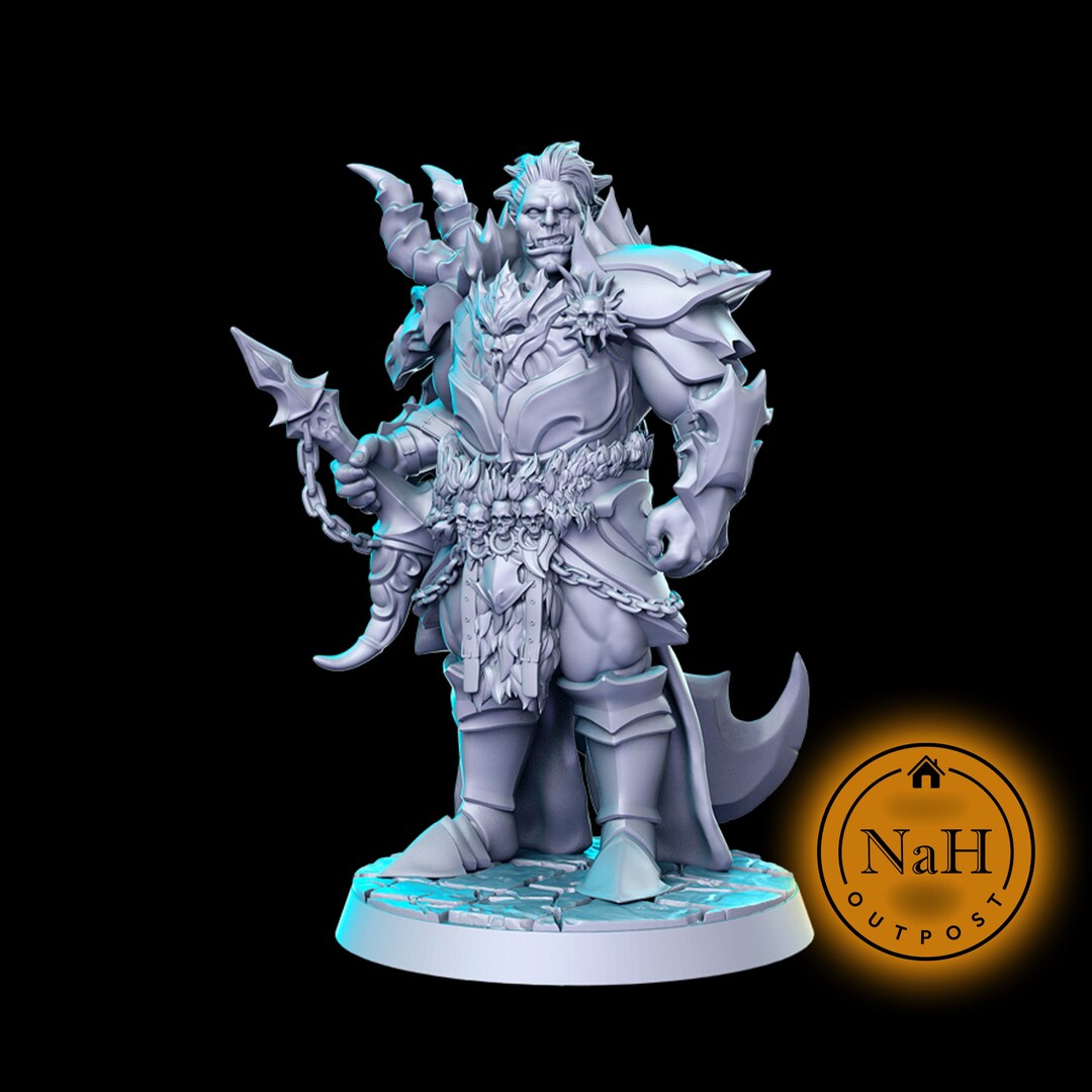 Grathuul, Half Orc Dragon Assassin Miniature for Tabletop Games Like D ...