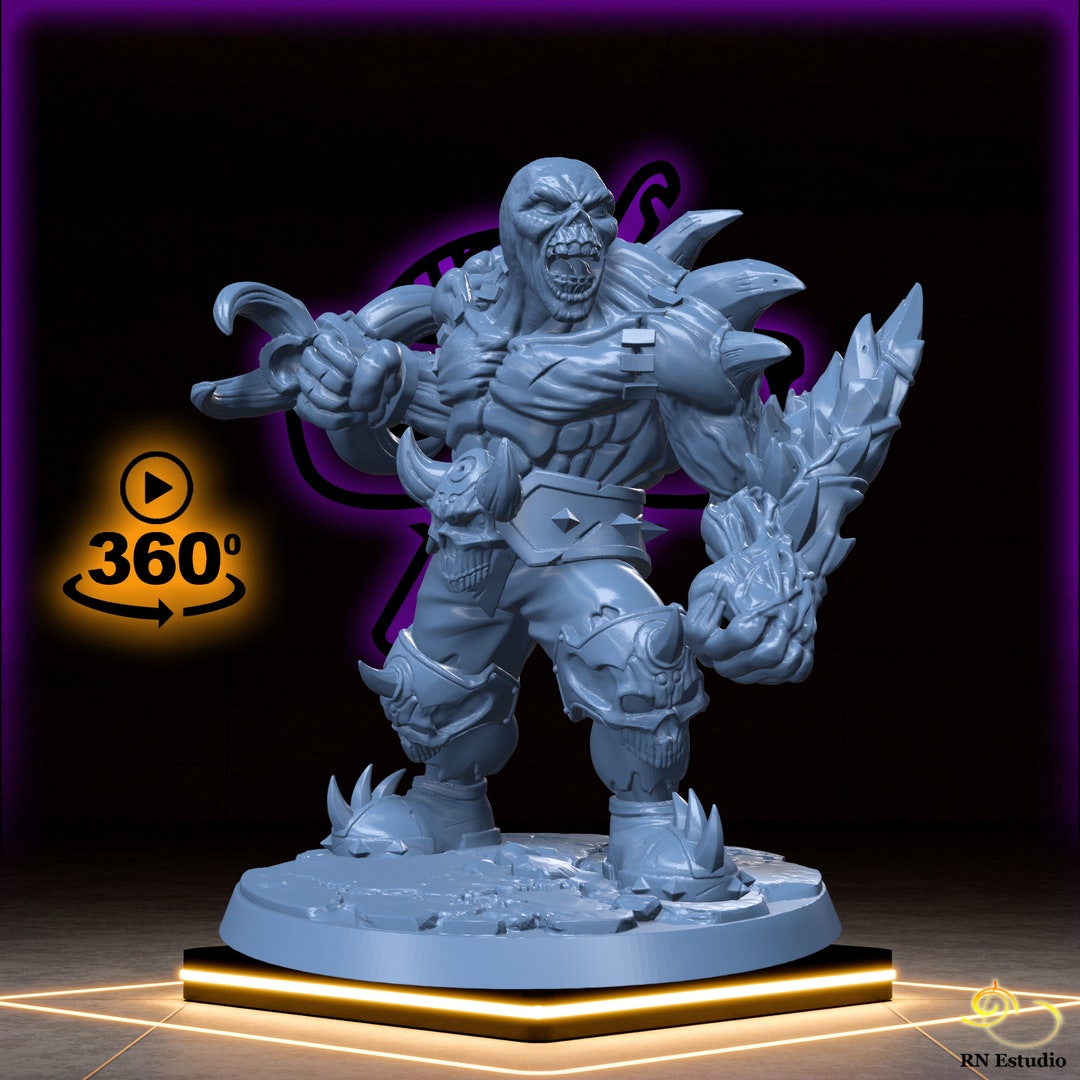Ogre Zombie | Undead Giant Abomination| Miniature for Tabletop Games ...