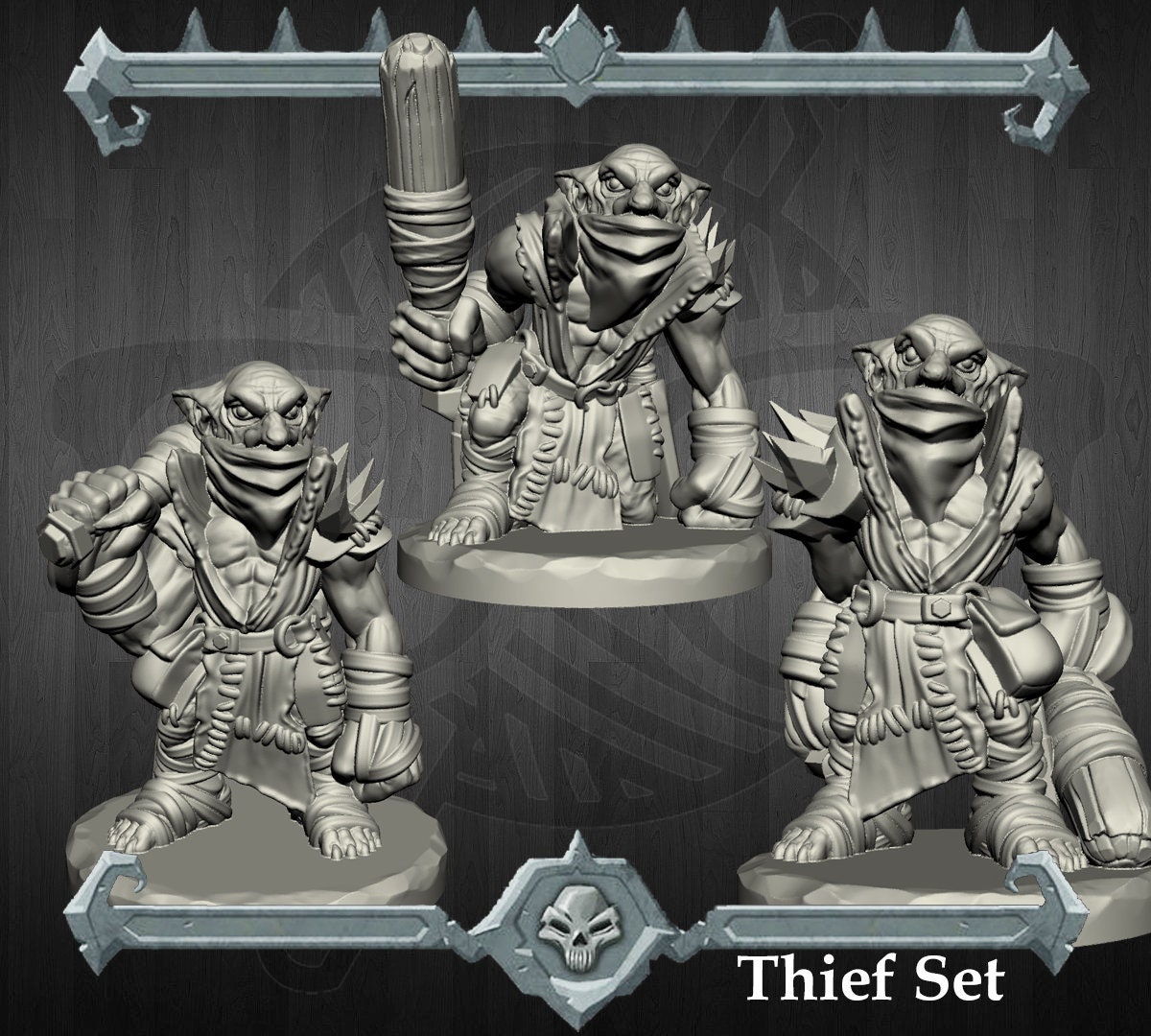 Pathfinder Miniatures Goblin Thieves Set Dungeons & Dragons Miniatures ...
