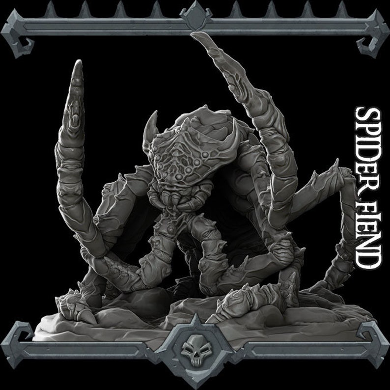 Bebilith Spider Fiend Miniature for Tabletop Games Like - Etsy
