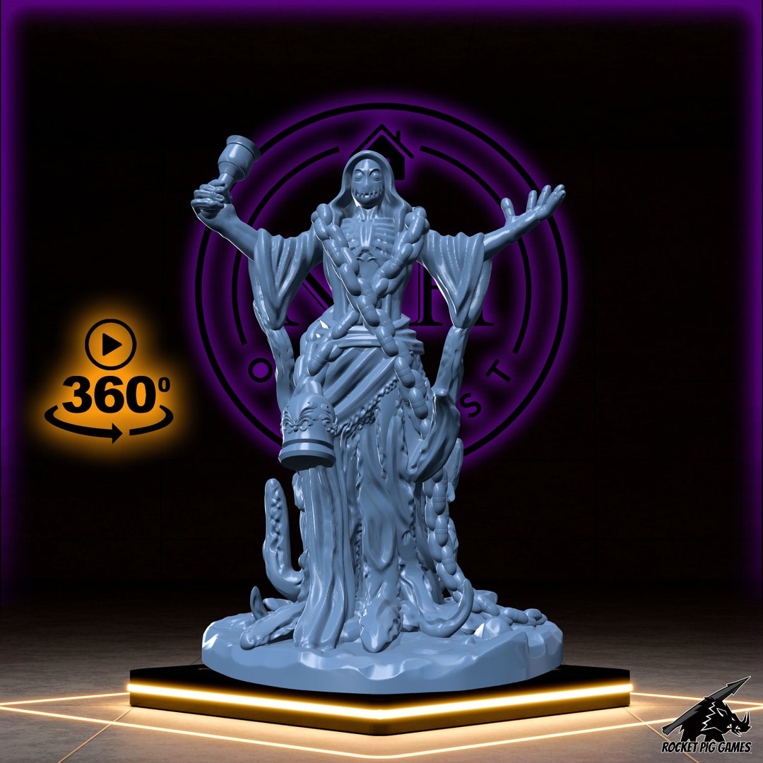 Spirit of the Deep Kraken Priest Miniature for Tabletop - Etsy