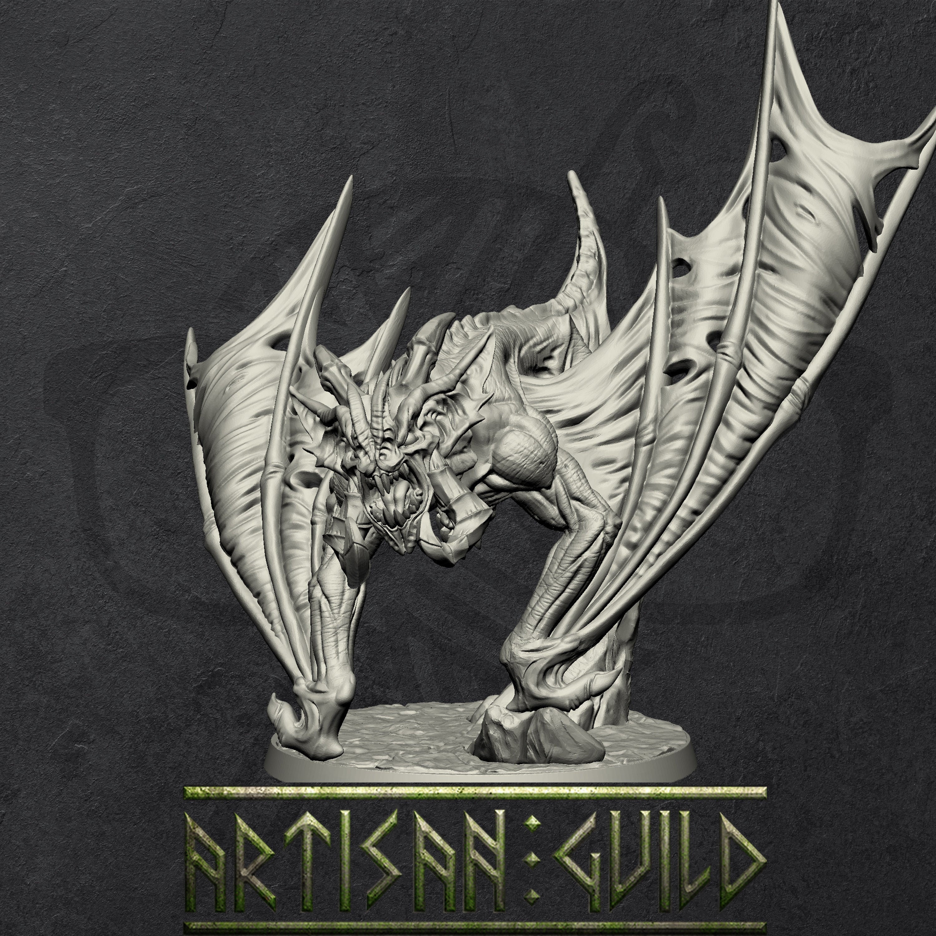 Bloodhunter Dire Bat Soulless Vampire Lord Mount Miniature - Etsy