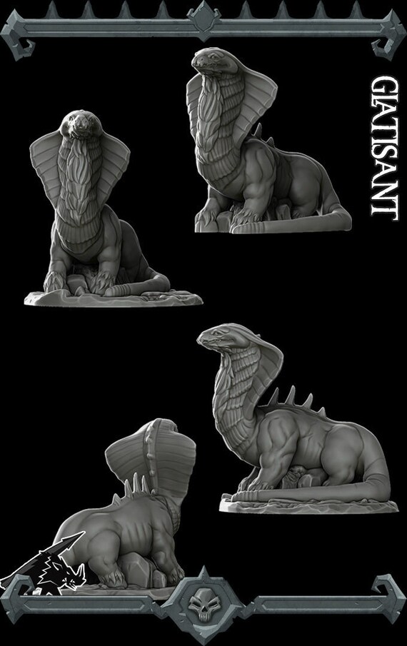 Glatisant miniature Dungeons and dragons mordheim 9th Age RPG tabletop ...