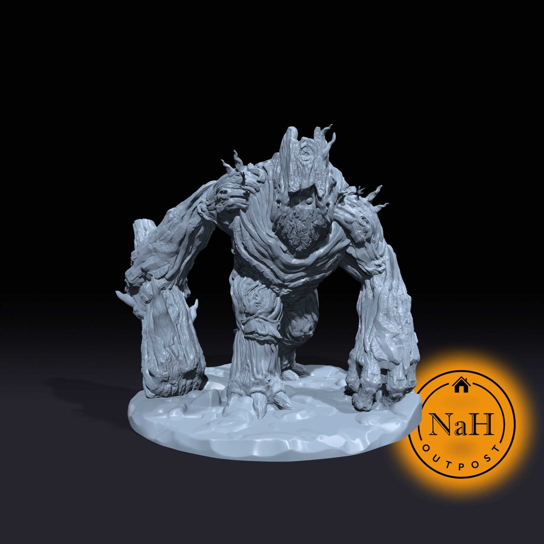 Bark Golem | Treant | Corrupted Ent Golem Miniature for Tabletop Games ...