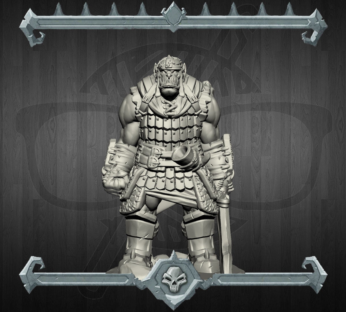 Orc Guard Created by Rocket Pig Games High Strength Resin Orcish Guards ...