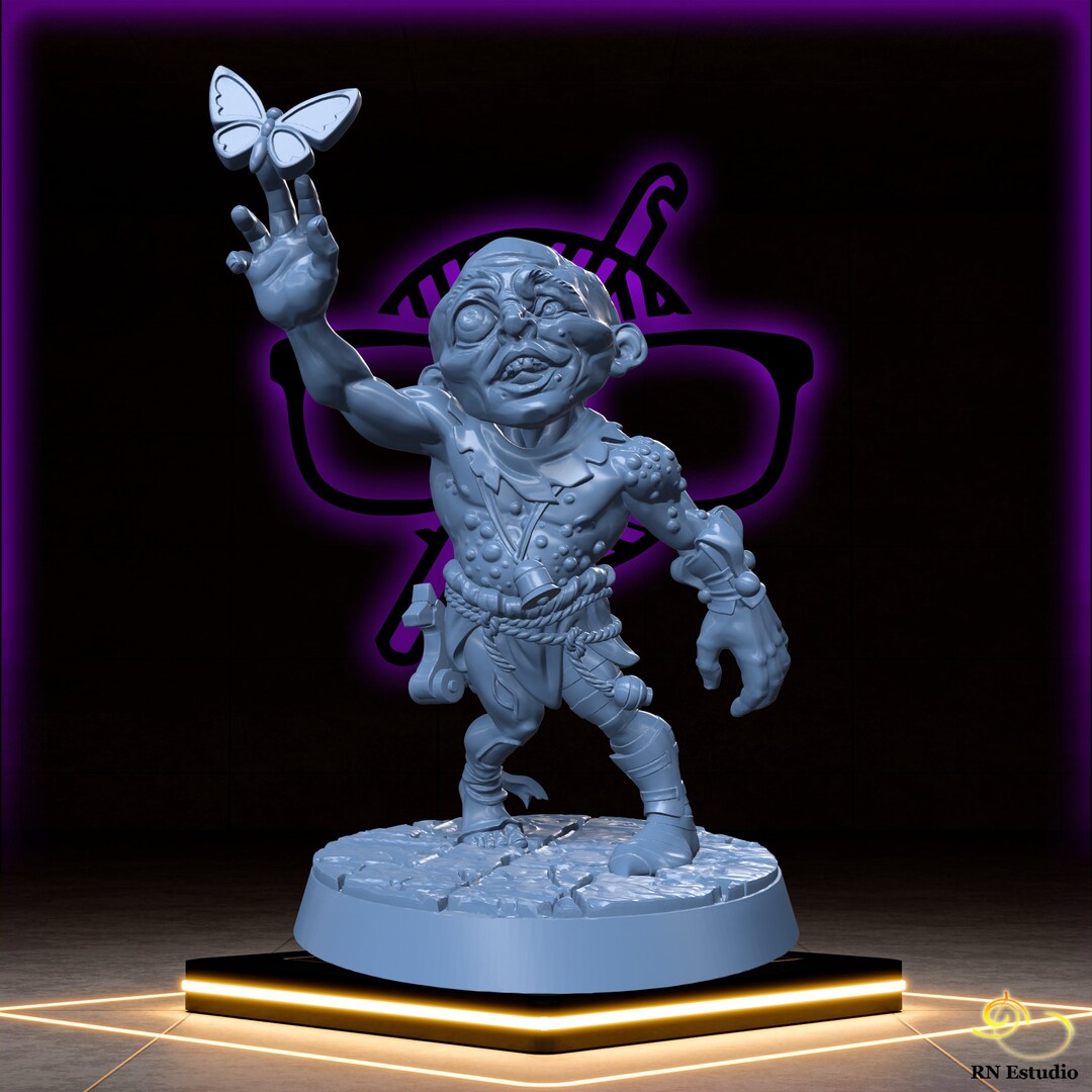 Grolu | Smeagol | Gollum | Gnome Miniature for Tabletop Games Like D D ...