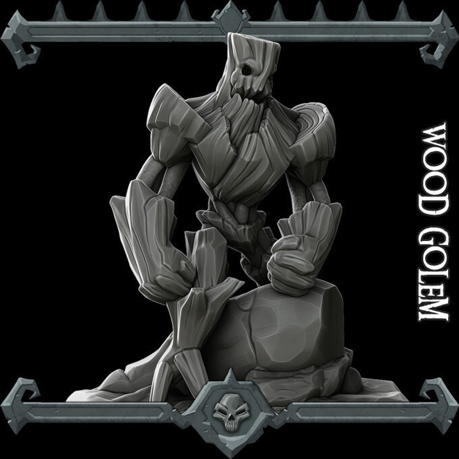 Wood Golem Tree miniature for Tabletop games like D&D or | Etsy