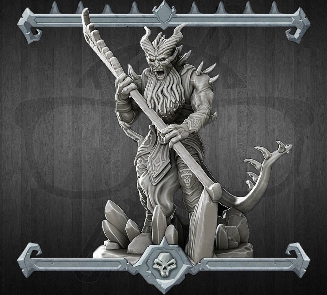 Durgorath the Infernal Bearded Devil Barbazu Fiend Miniature for ...