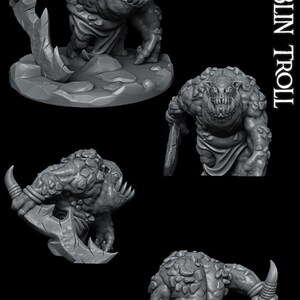 Grotuk, the Trollkin Brute | Goblin Cave Troll | Goblinoid Miniature ...