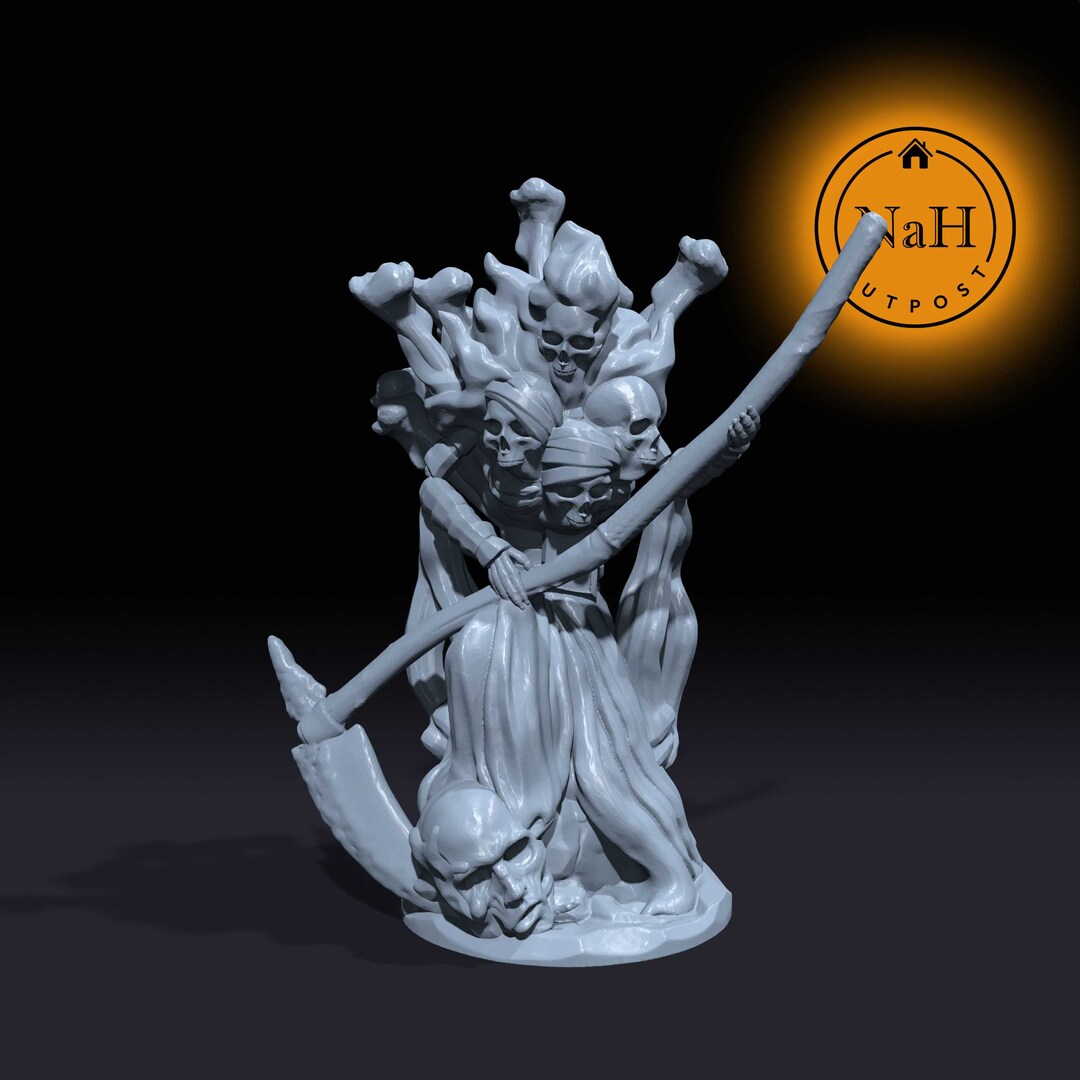 Soulreaver, the Necrotic Wraith | Skull Wraith Miniature for Tabletop ...