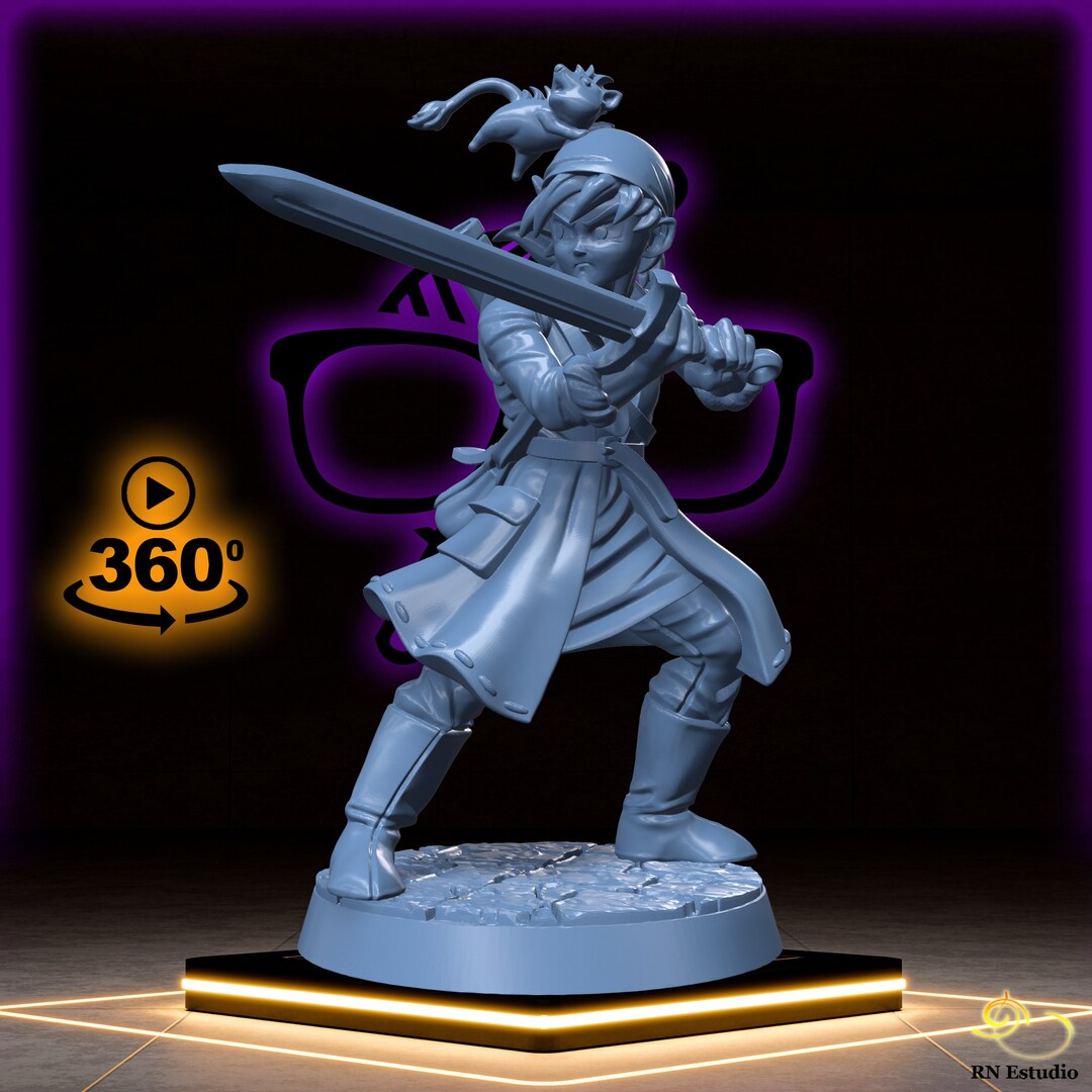 Lynx the Swift Swordsman Fighter Miniature for Tabletop Games Like D&D ...